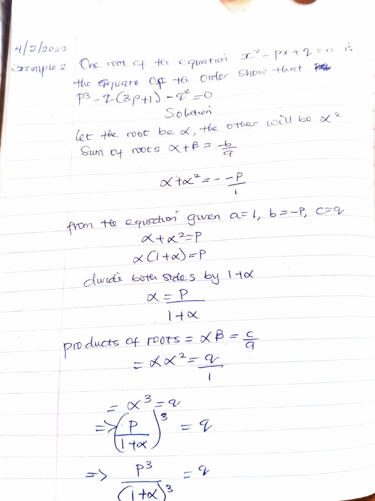 Analysis of the Roots of a Cubic Equation in Standard Form and ...