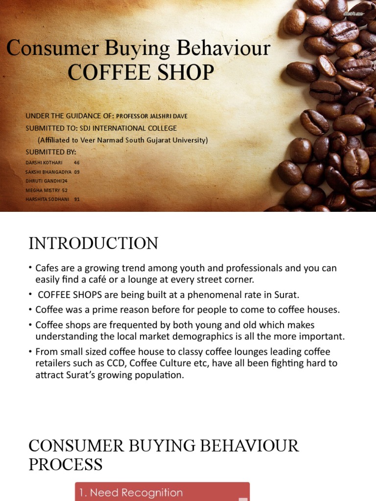 Consumer Buying Behaviour | PDF | Coffee | Coffeehouse