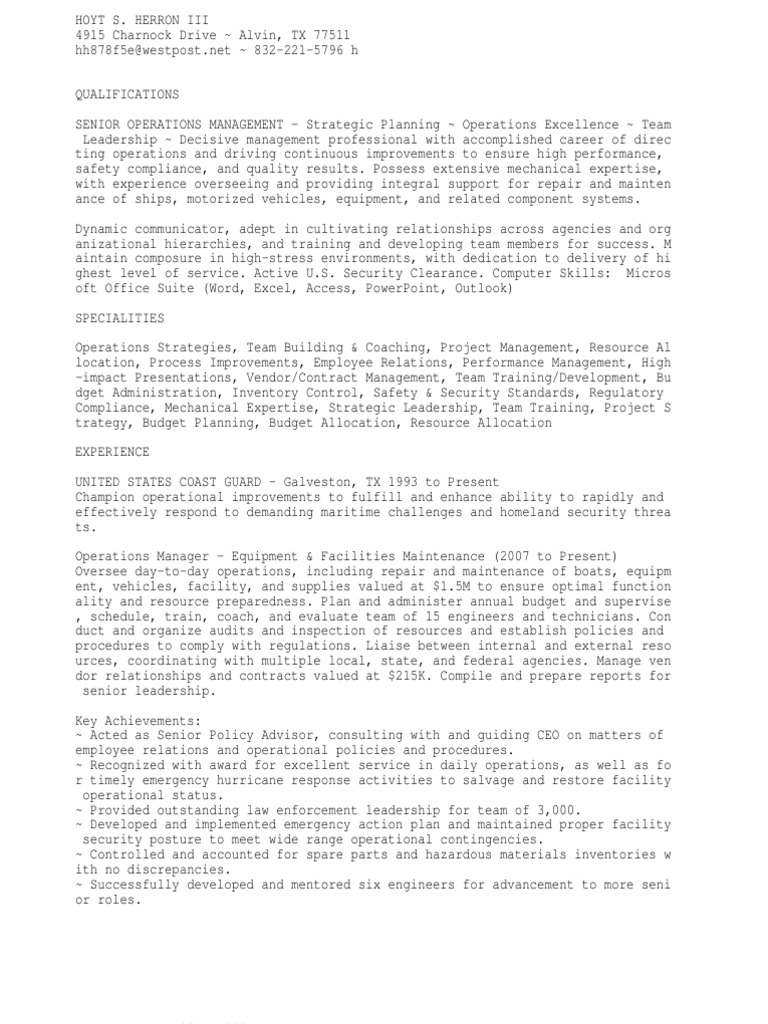 Operations Manager | PDF | Operations Management | Leadership