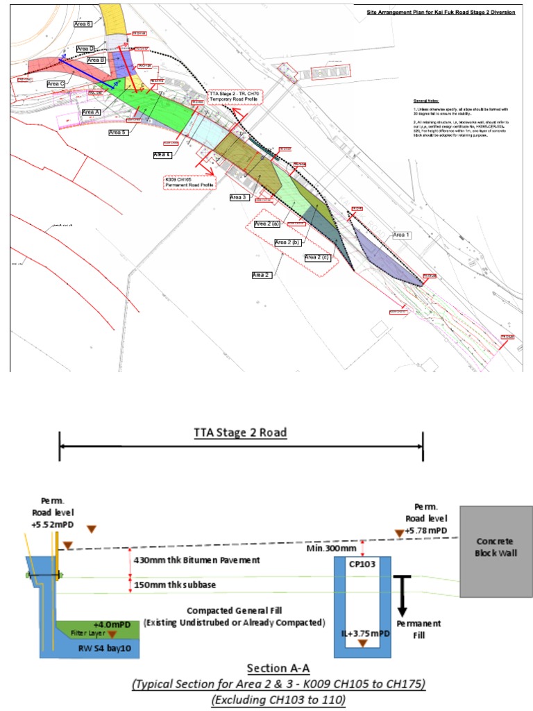 Site Arrangement Plan KFR | Download Free PDF | Deep Foundation | Road ...