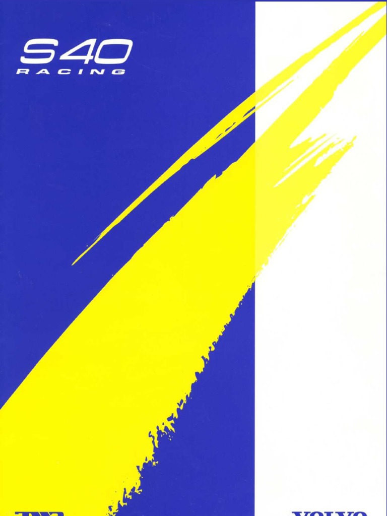 S40 Racing Brochure | PDF | Suspension (Vehicle) | Car