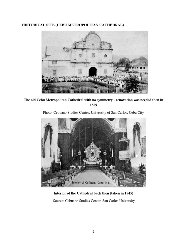 Historical Site (Cebu Metropolitan Cathedral) : Photo: Cebuano Studies ...