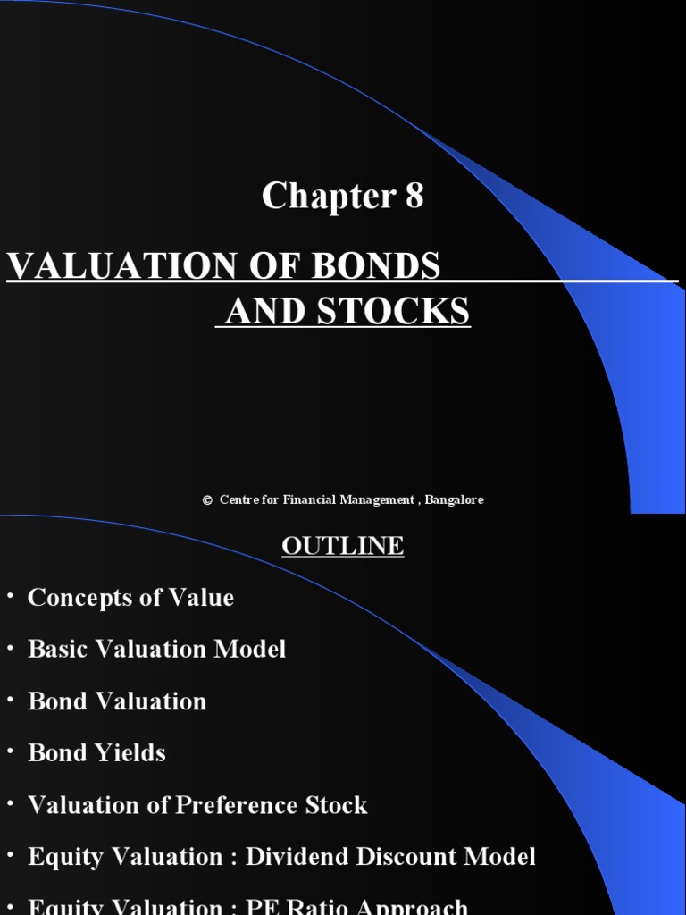 Chapter 8 Valuation of Bonds & Stocks | PDF | Valuation (Finance ...