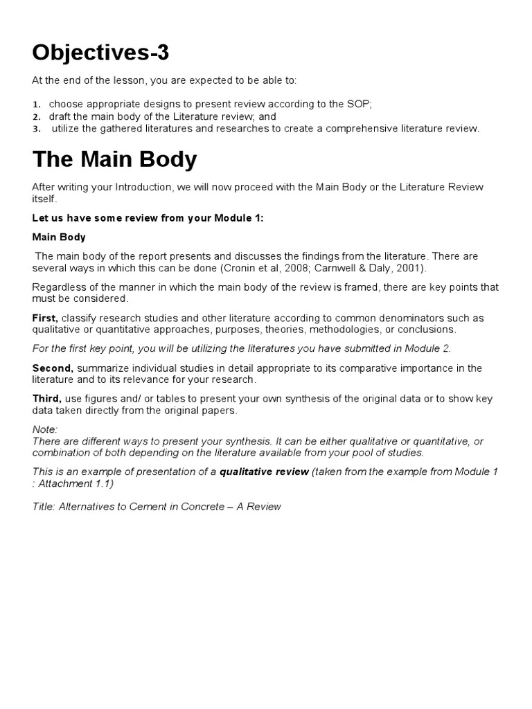 Capstone Module Literature Review Guide | PDF | Quantitative Research ...