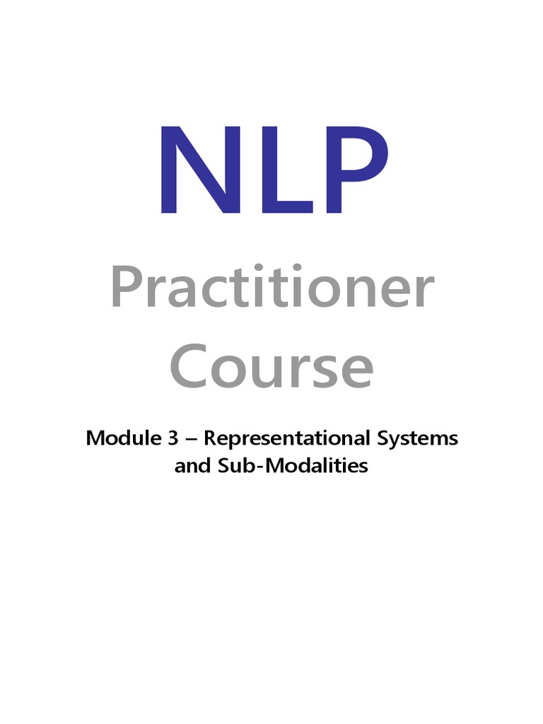 NLP Representational Systems Overview | PDF | Experience | Perception