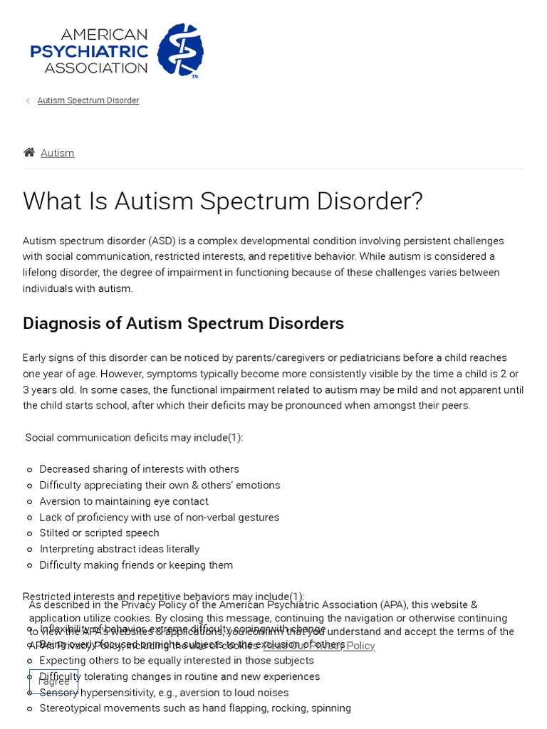 What Is Autism Spectrum Disorder | PDF | Autism | Mental Disorder
