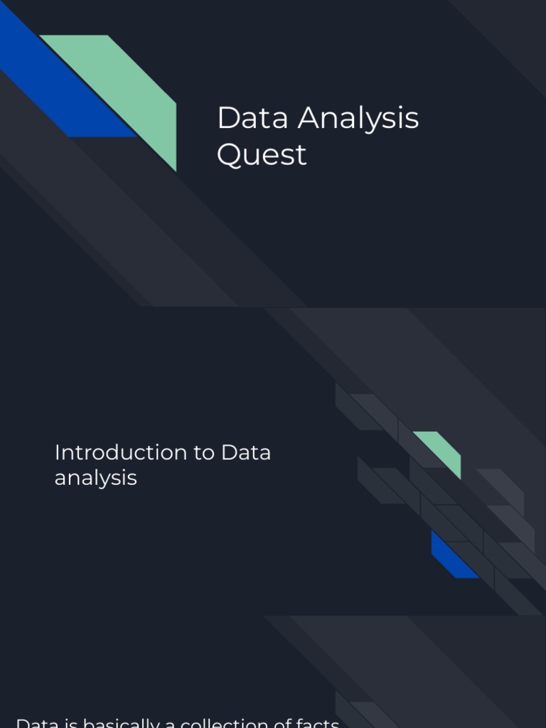 Data Analysis Quest | PDF | Microsoft Excel | Spreadsheet