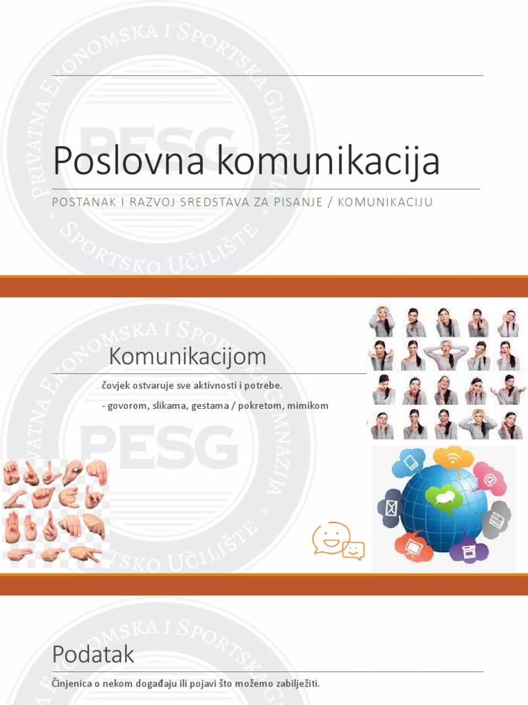 1 Poslovne Komunikacije-1. Cjelina | PDF