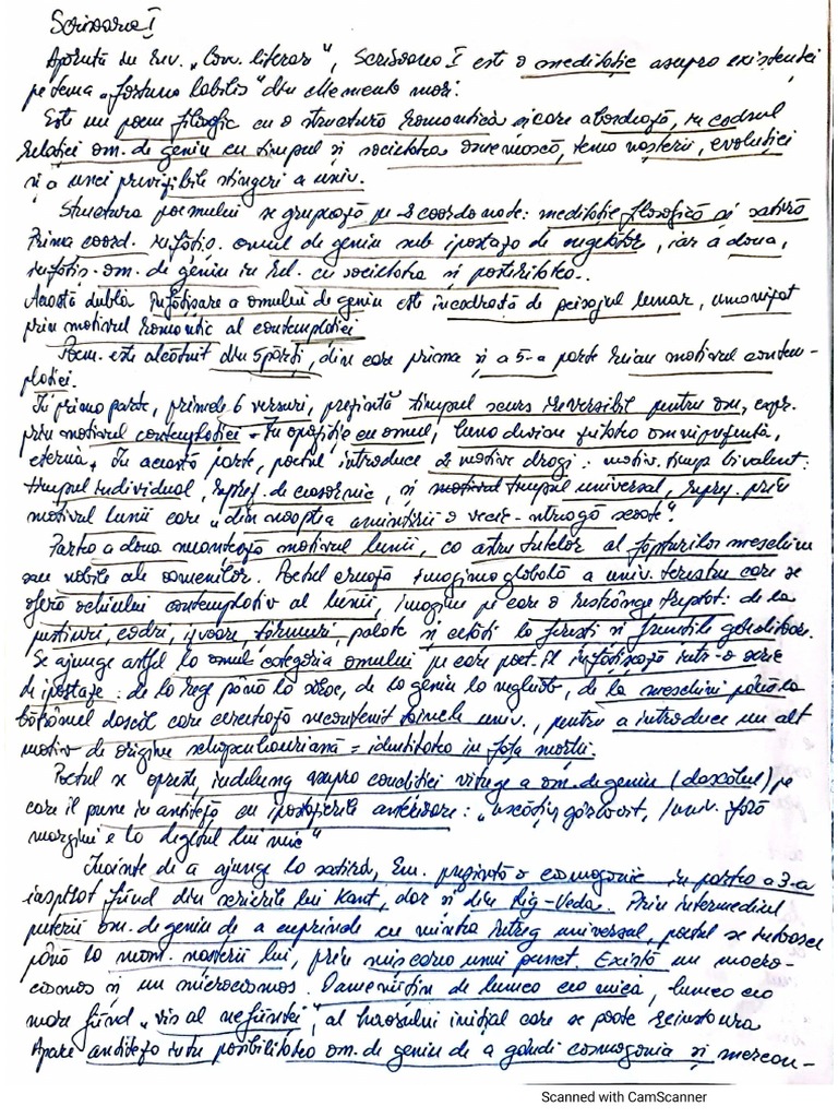 Scrisoarea I, Mihai Eminescu | PDF