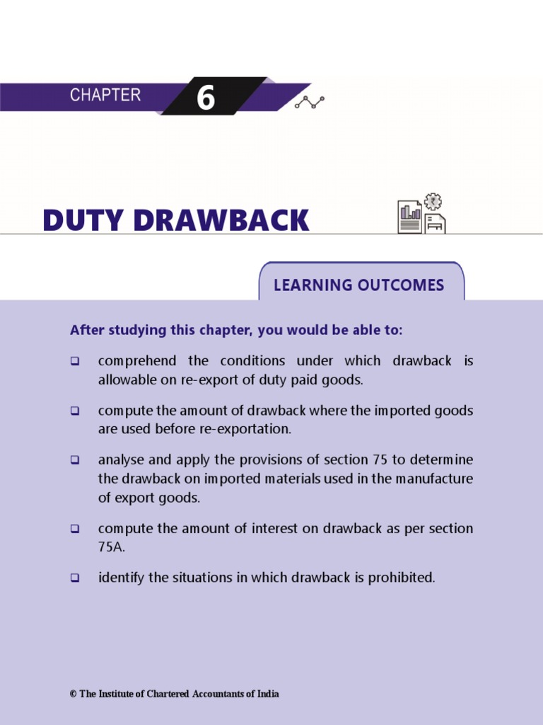 Duty Drawback Regulations in India | PDF