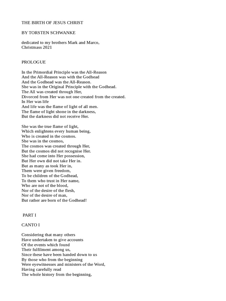 The Birth of Jesus Christ | PDF | Mary, Mother Of Jesus | Jesus