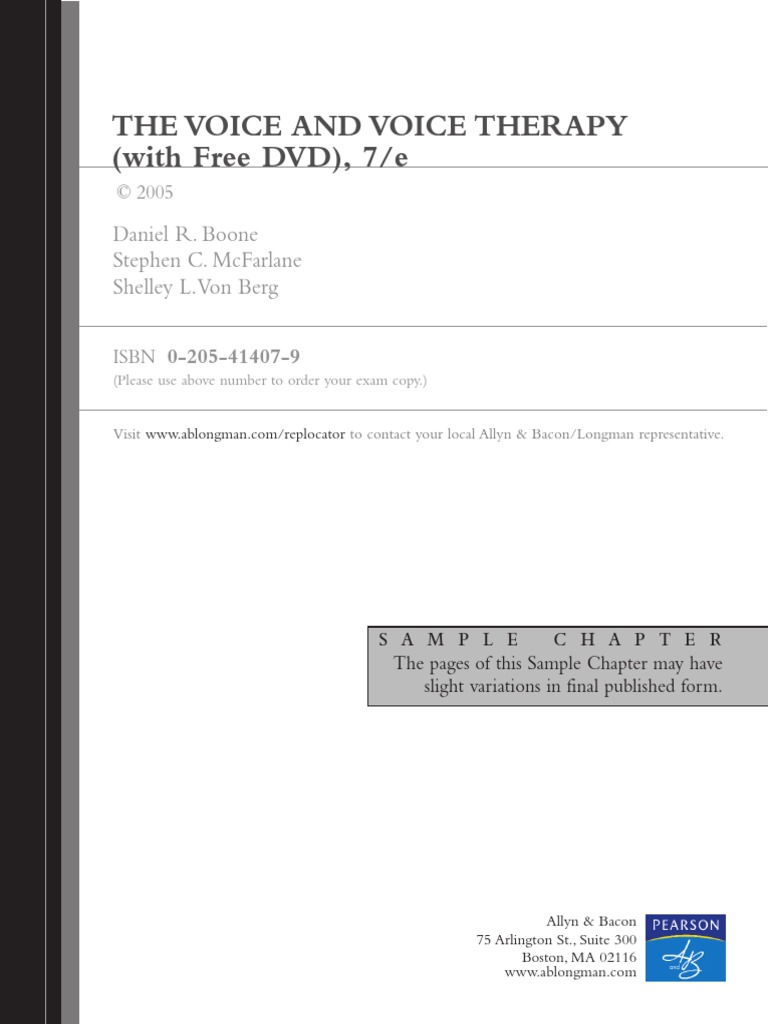 Voice and Voice Therapy Boone | PDF