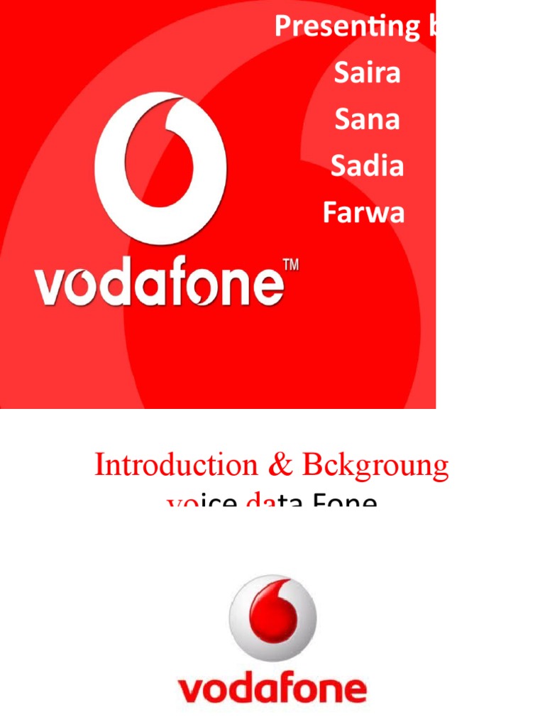 Presentation Vodafone | PDF