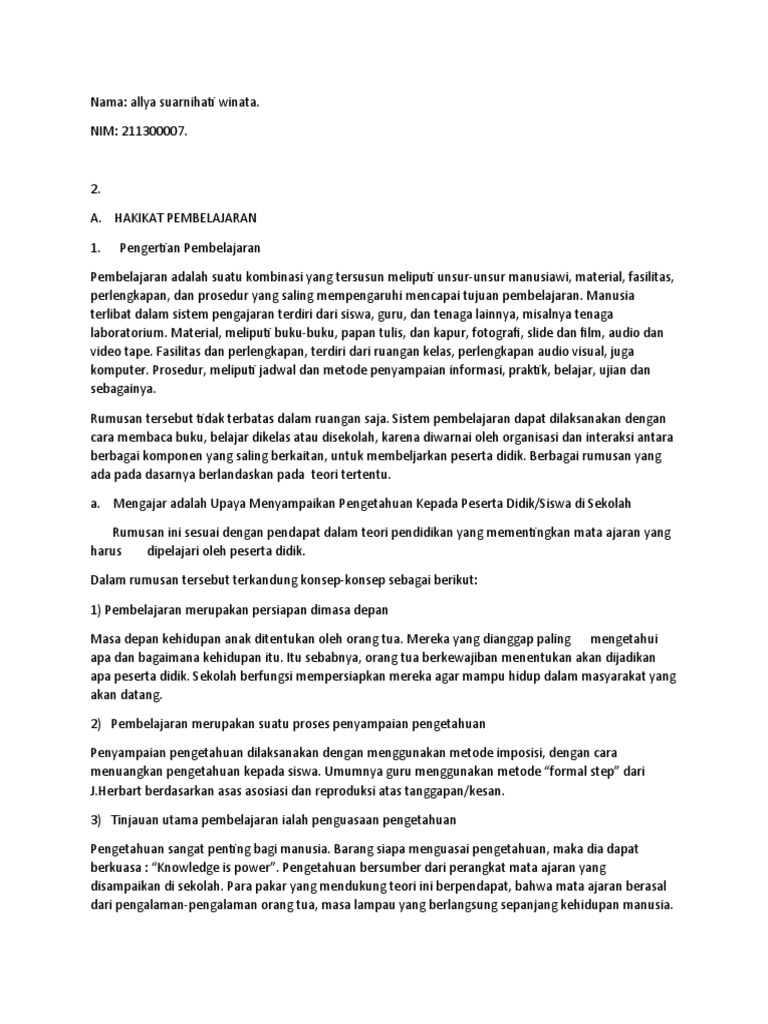 Tugas Bel Dan Pembelajaran LKM2 | PDF