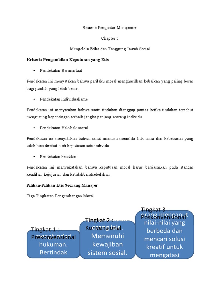Resume Pengantar Manajemen Chapter 5 | PDF