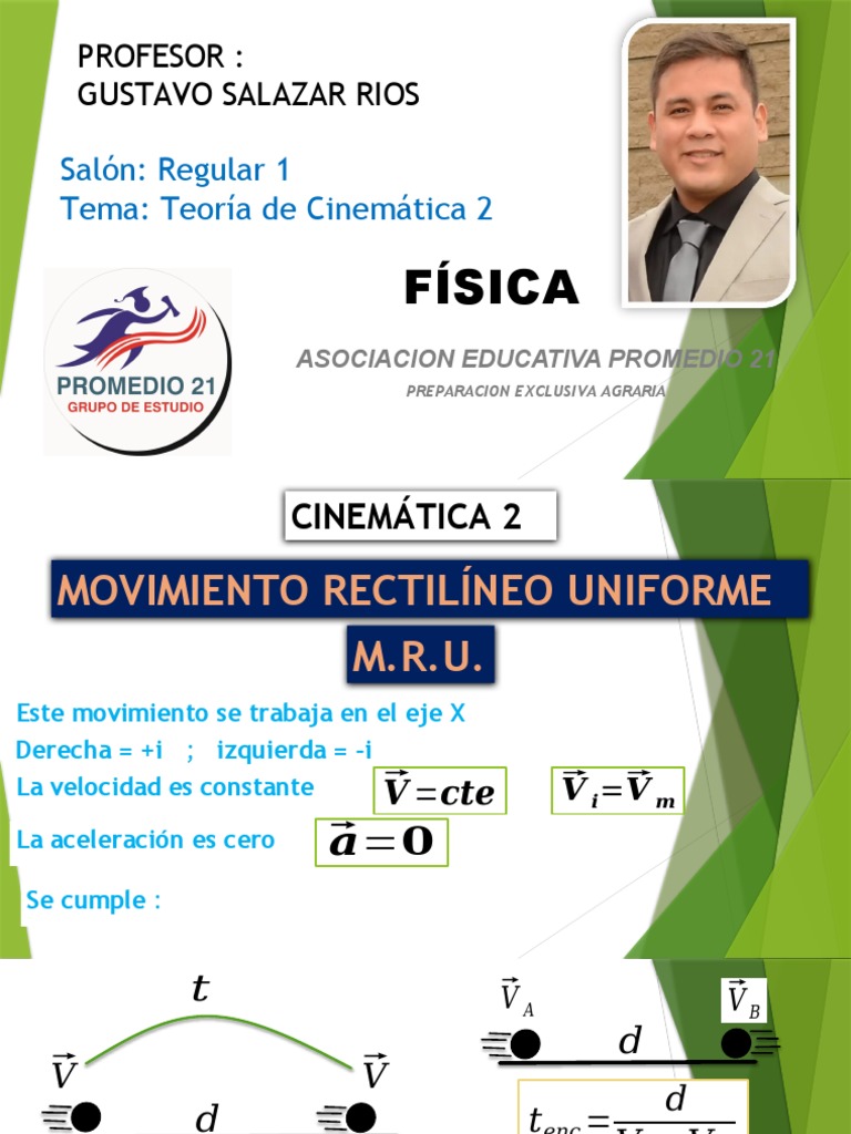 Teoría Cinemática 2 | PDF | Cinemática | Aceleración