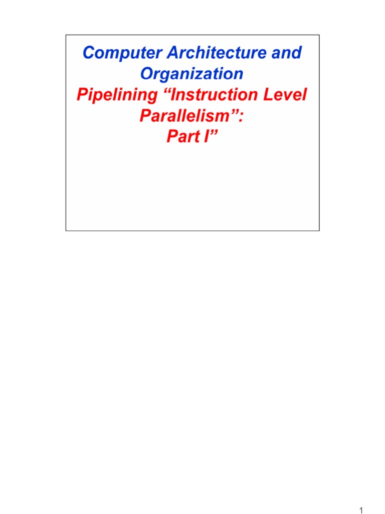 Pipelining - Computer Architecture and Organization | PDF | Computer ... Pipelining - Computer Architecture and Organization | PDF | Computer ...