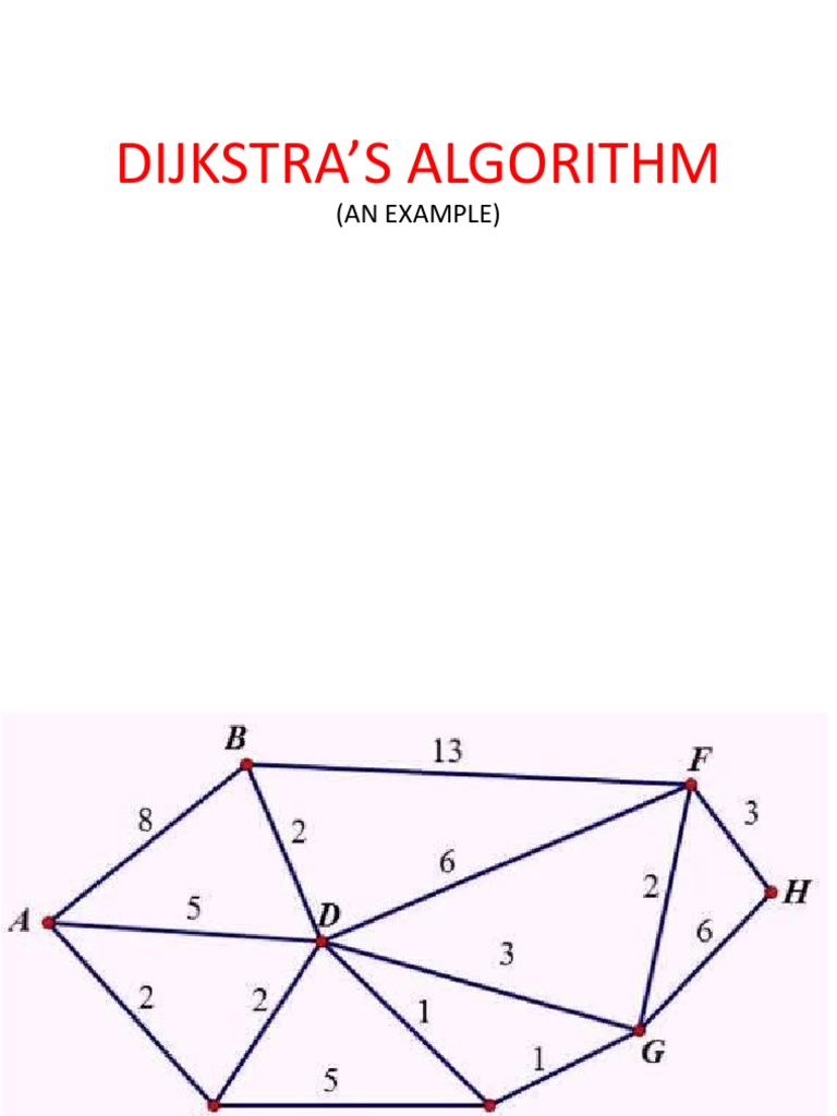 Dijkstra - S Shortest Path Algorithm | PDF