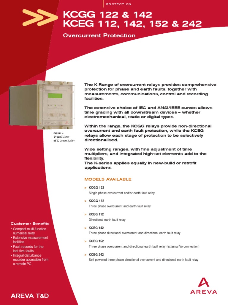 KCGG 122 & 142 KCEG 112, 142, 152 & 242: Overcurrent Protection | PDF ...