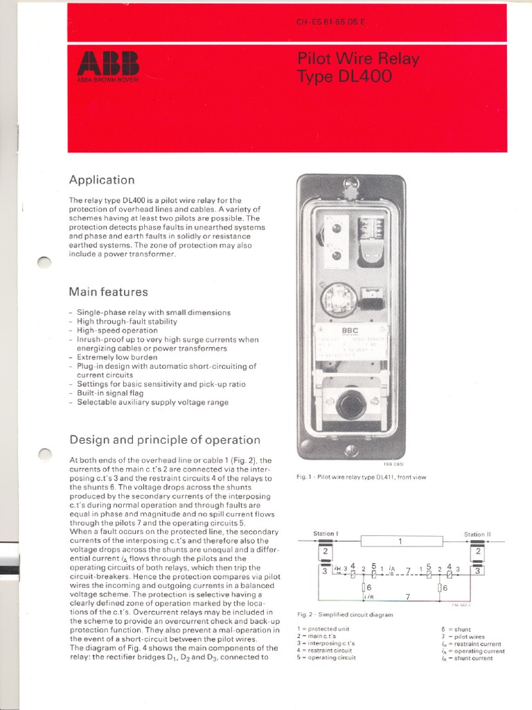 Overview and Operating Principles of the DL400 Pilot Wire Relay for ...