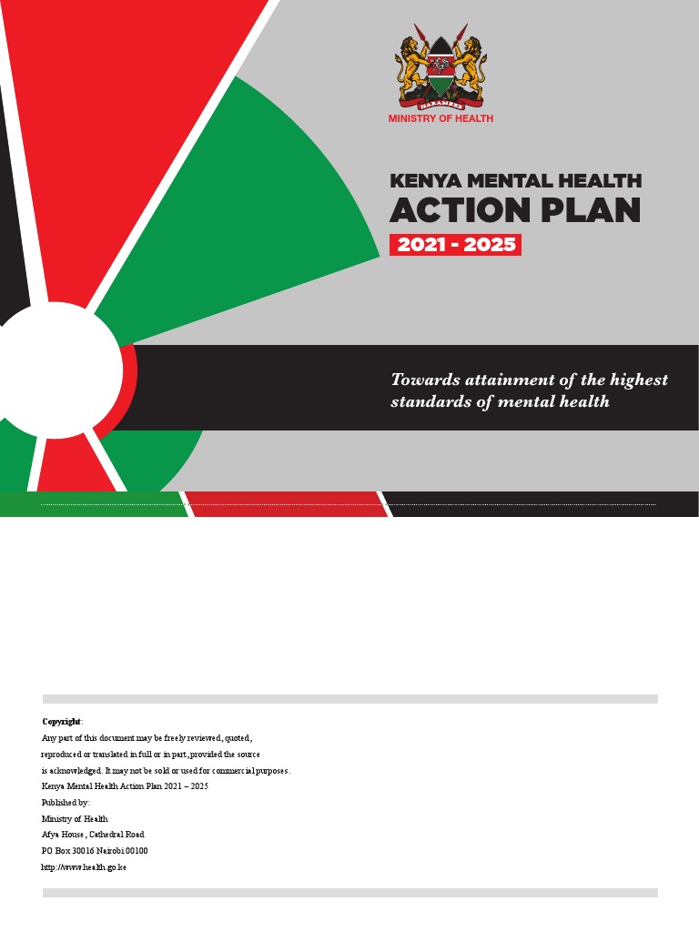 Kenya Mental Health Action Plan (2021-2025) | PDF | Mental Health ...