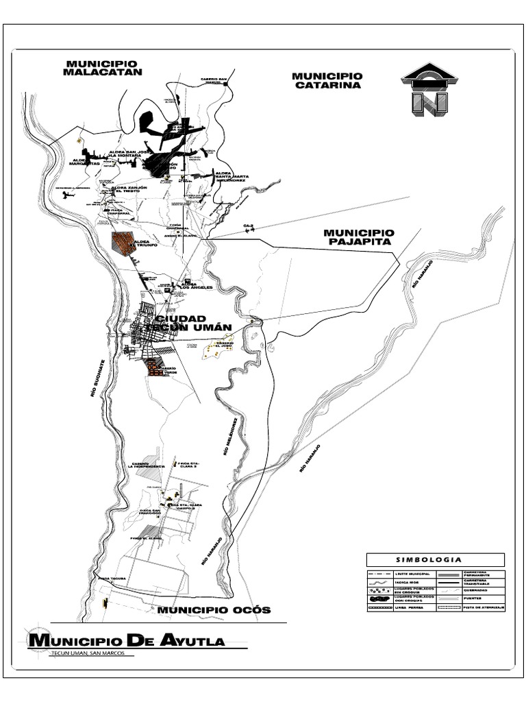 29a Mapa Del Municipio de Ayutla | PDF