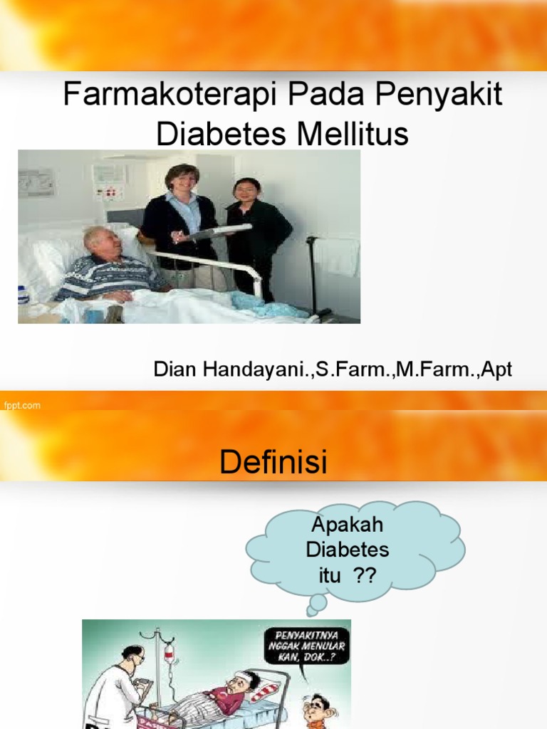 Farmakoterapi Diabetes Mellitus Terperinci Pdf Kesehatan Holistik