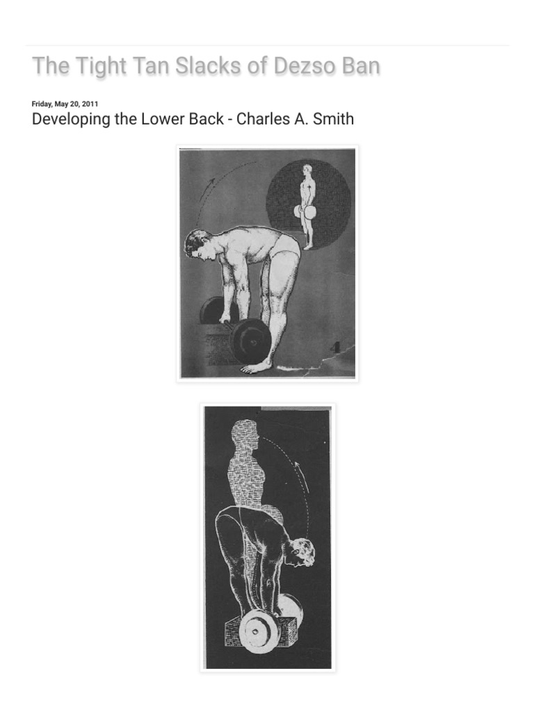 The Tight Tan Slacks of Dezso Ban - Developing The Lower Back - Charles ...