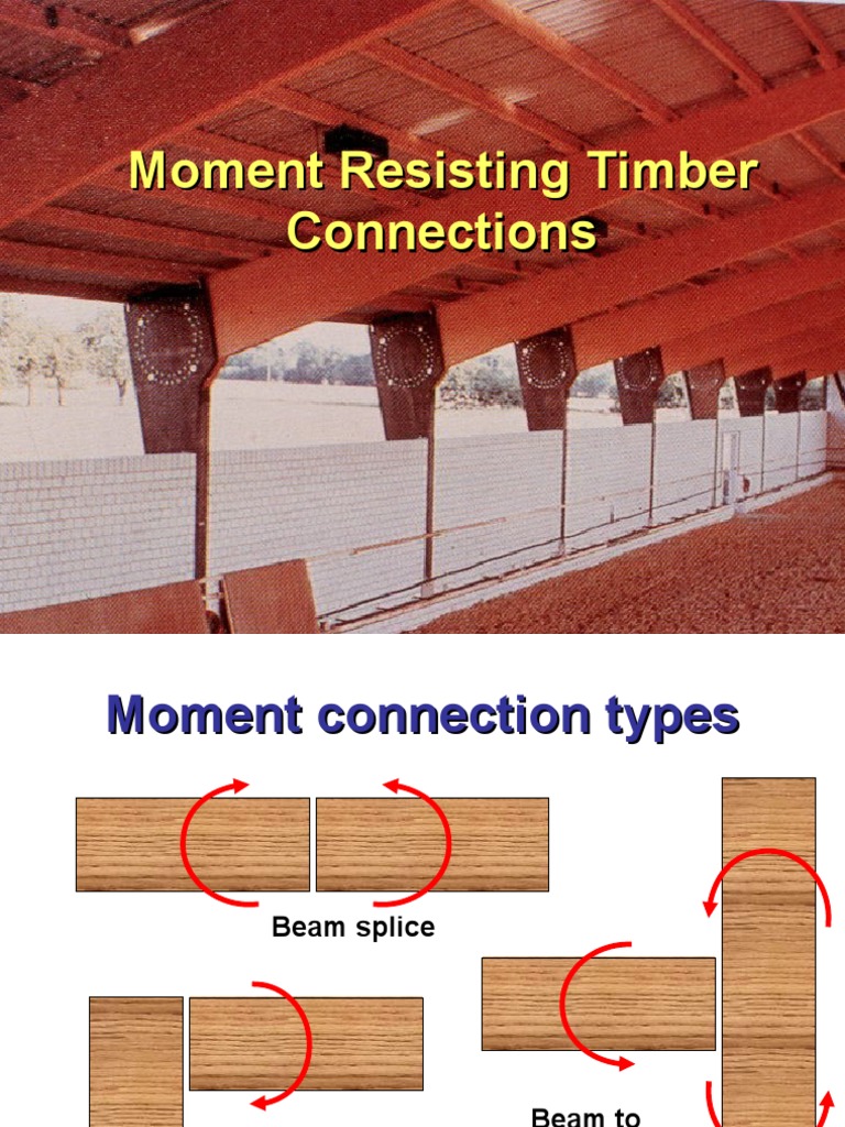 Moment Resisting Timber Connections | PDF