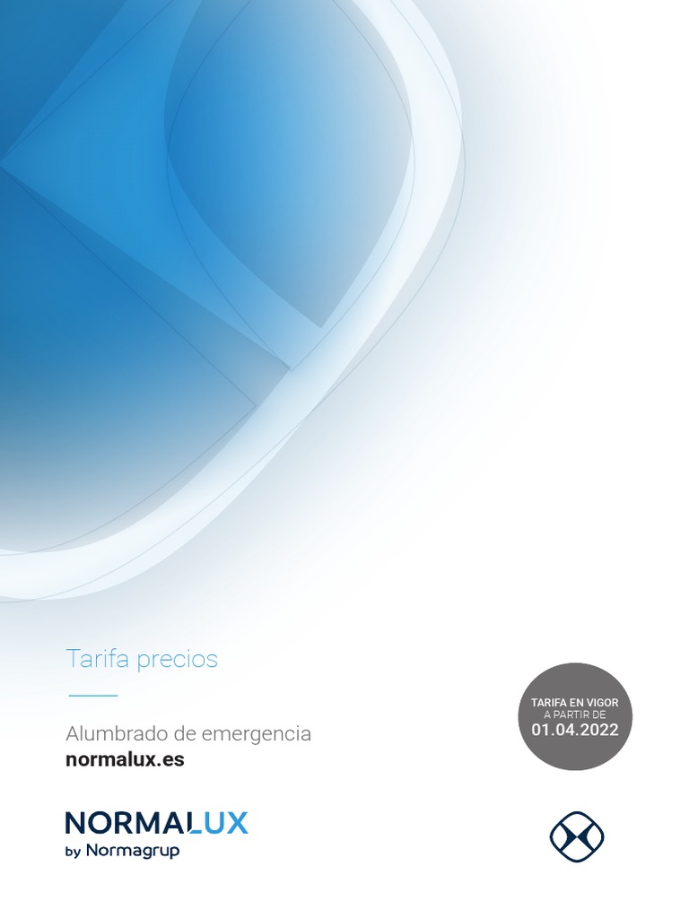 Normalux Tarifa de Precios Abril 2022 Li-03-02 - Ed5 - LP - Es | PDF