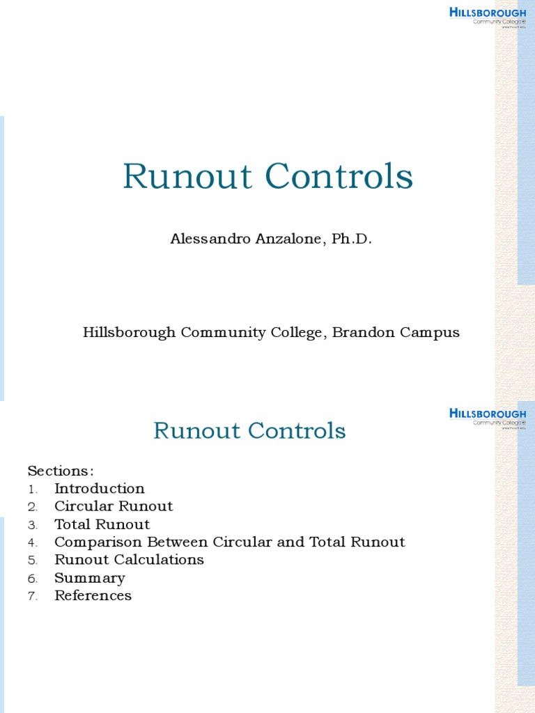 Runout Controls | PDF | Rotation Around A Fixed Axis | Geometry