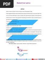 Aakash Physics Module 1 | PDF | Light | Mirror