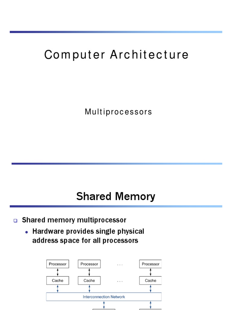 Computer Architecture: Multiprocessors | PDF | Computer Network | Process (Computing)