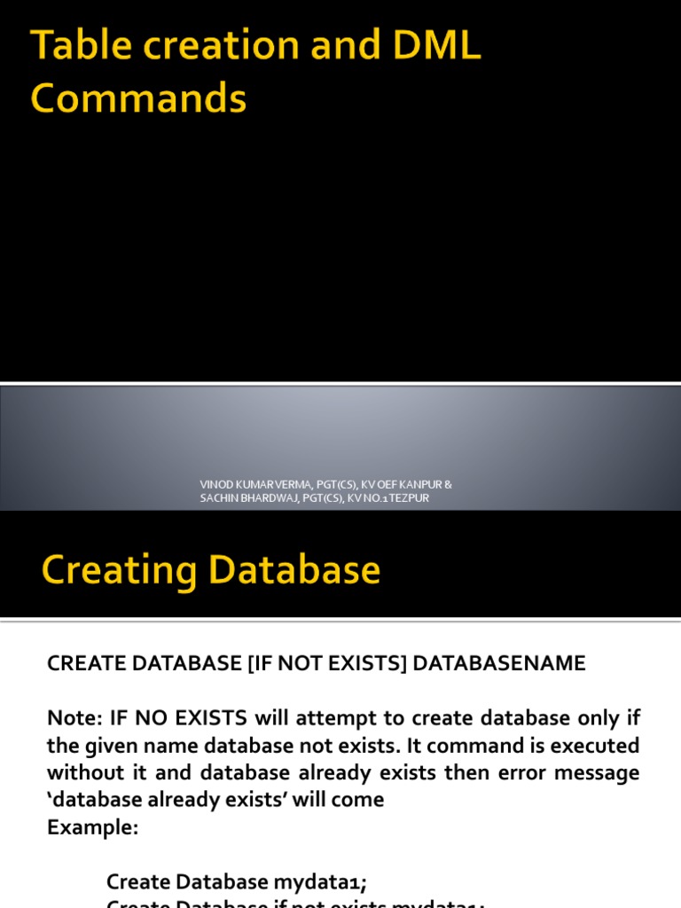 DDL Commands | PDF | Software Design | Information Technology