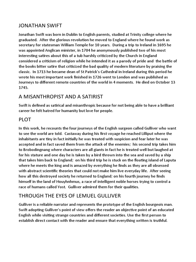Jonathan Swift | PDF