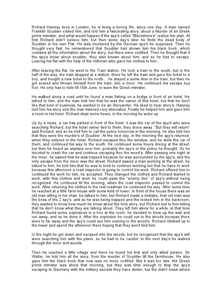 The Thirty Nine Steps | PDF | The Thirty Nine Steps