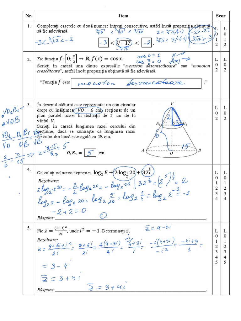 12 Mat Test R Ro Ss21 G2 | PDF