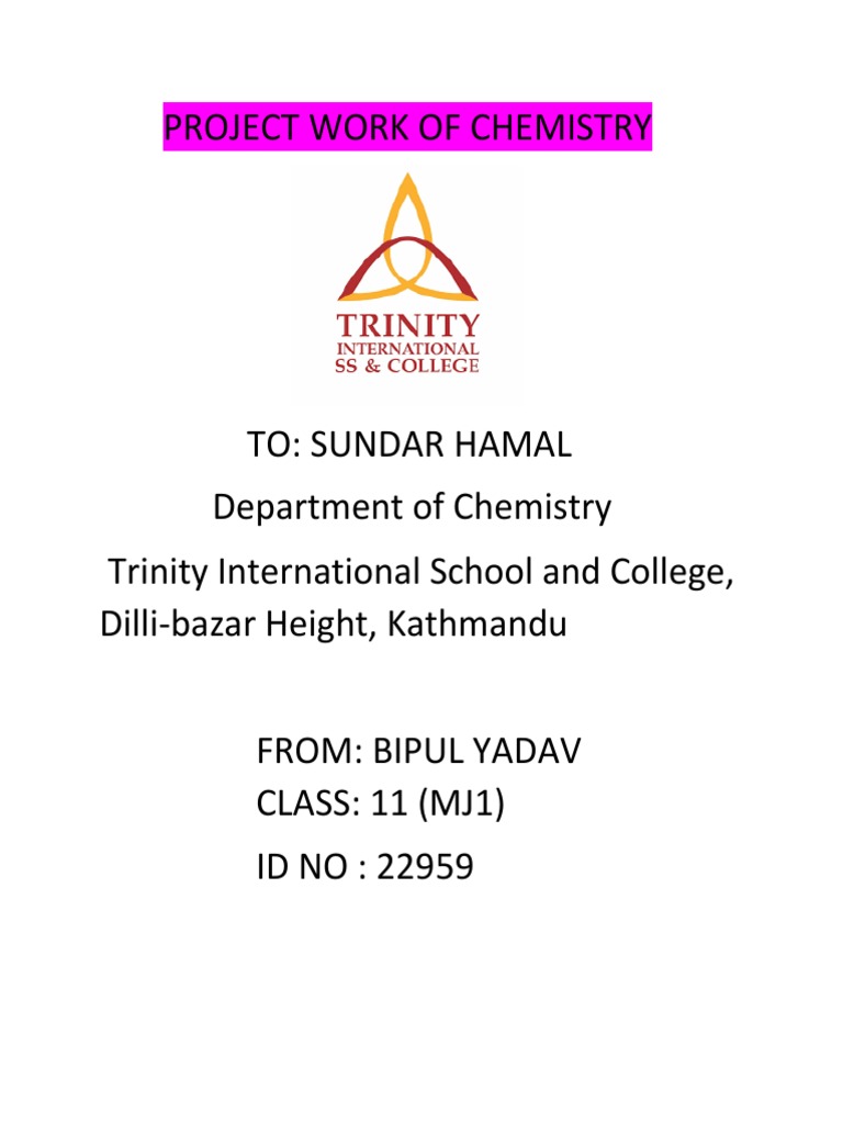 Project Work of Chemistry | PDF | Water Purification | Filtration