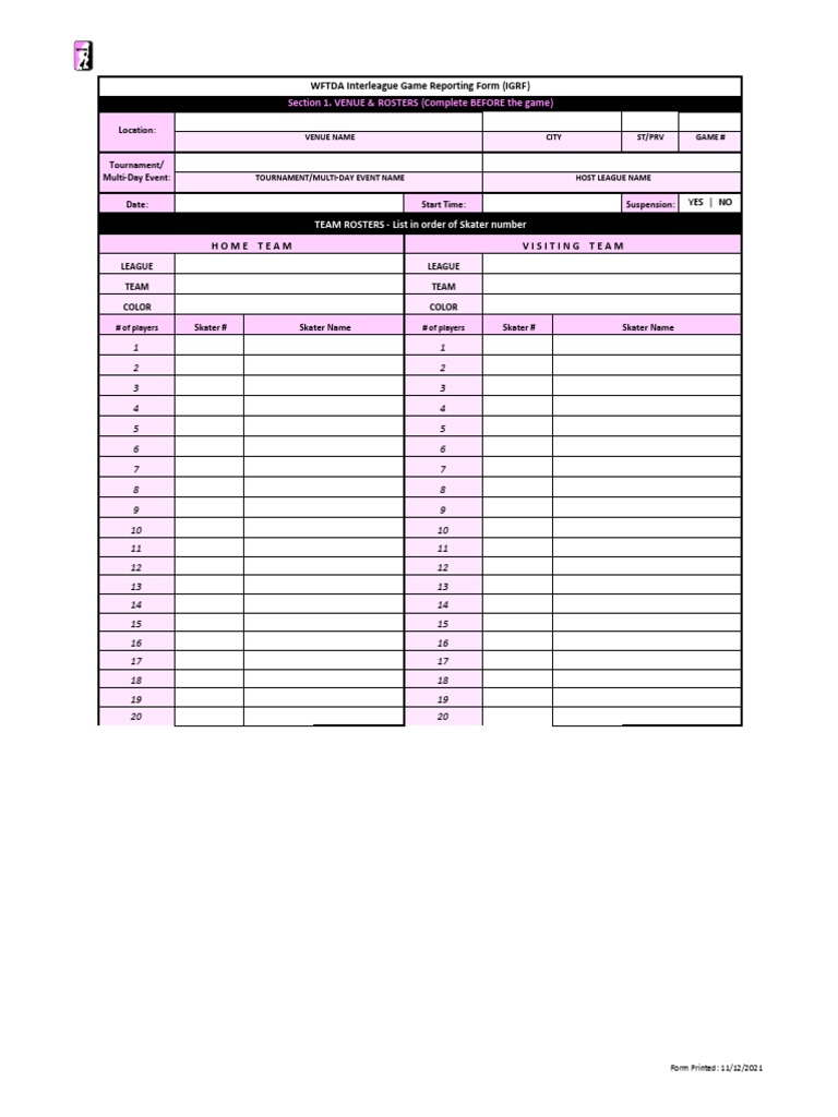 Wftda Statsbook Full Us Letter | PDF | Referee | Sports