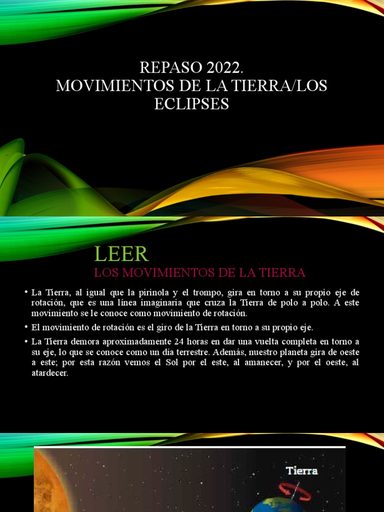 Clase 1 y 2 El Sistema Solar | PDF | Eclipse | Tierra