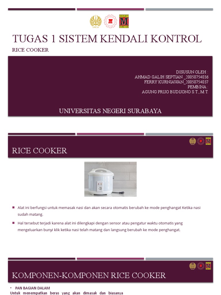Sistem Kendali Kontrol Rice Cooker | PDF