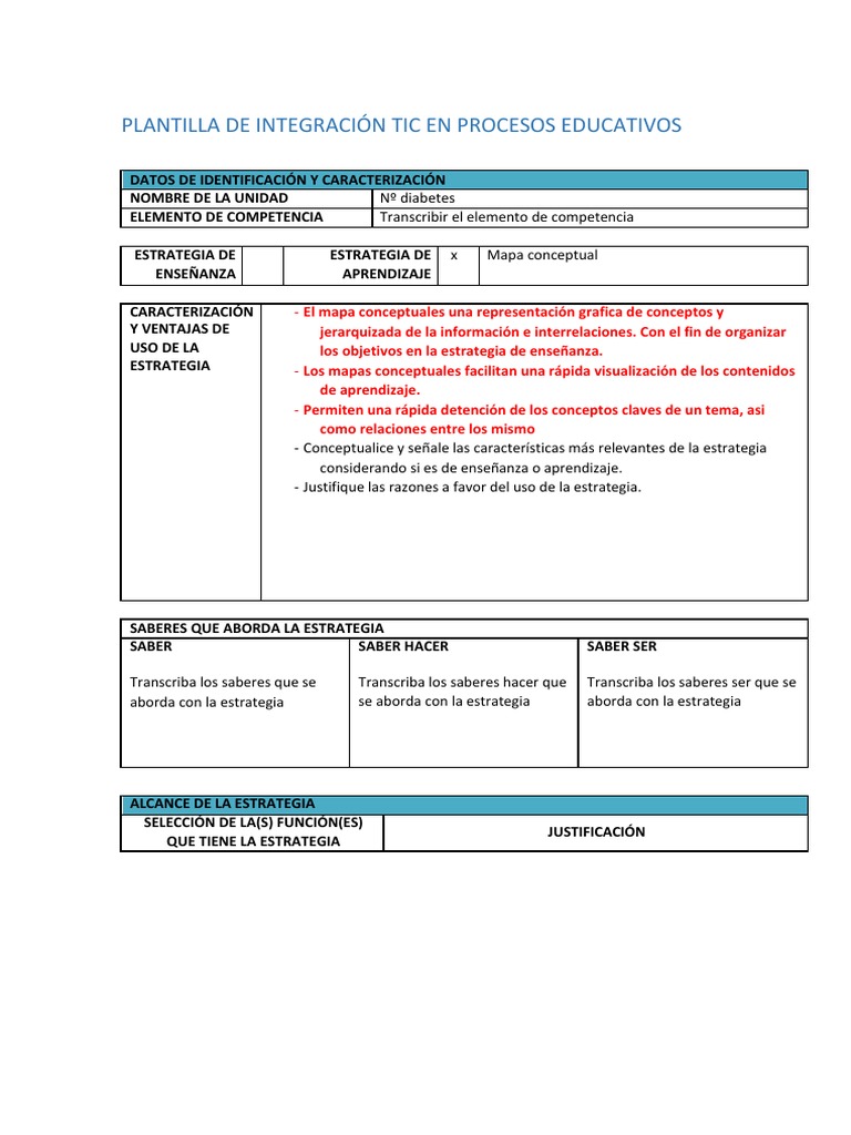 Copia de Plantilla de Integracion n1 | PDF | Aprendizaje | Evaluación