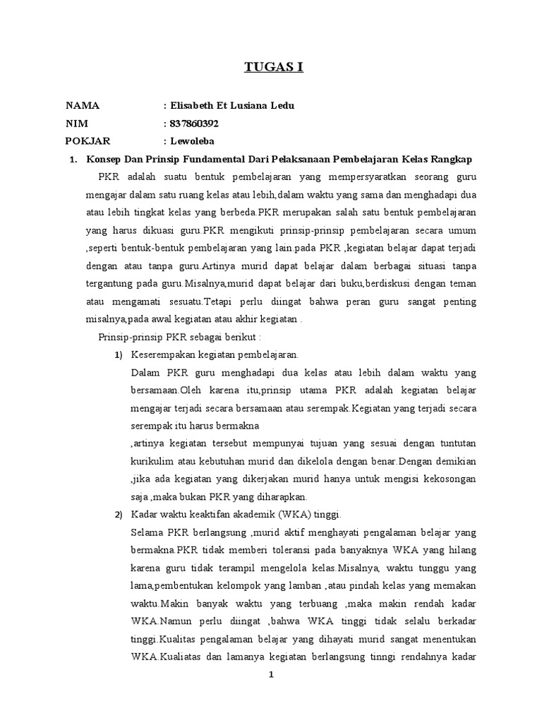 Tugas 1 PKR | PDF