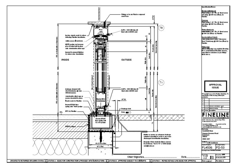 Pivot Door New Base Detail | Download Free PDF | Design | Civil Engineering