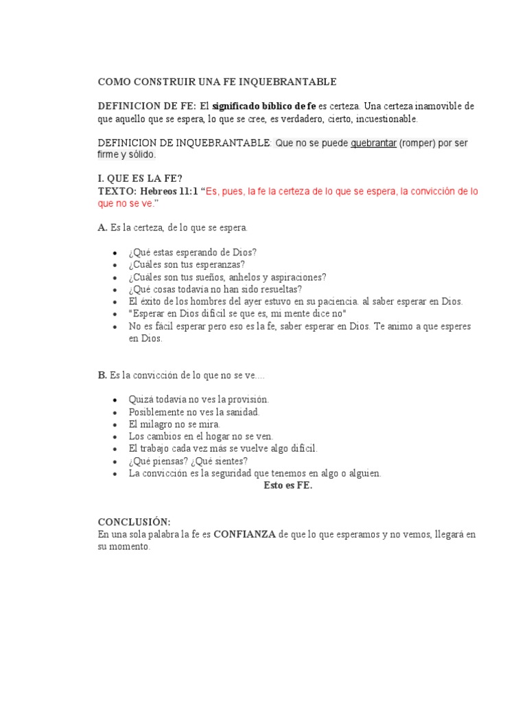 Construyendo una Fe Inquebrantable | PDF | Fe | Abrahán