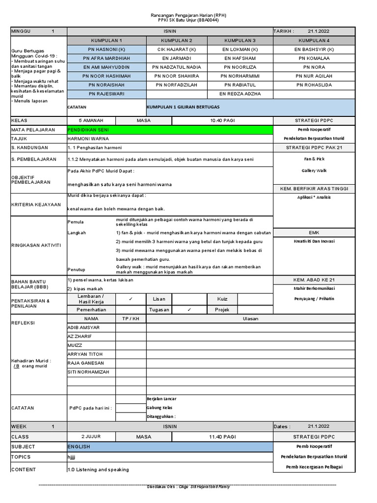 RPH 1 | PDF