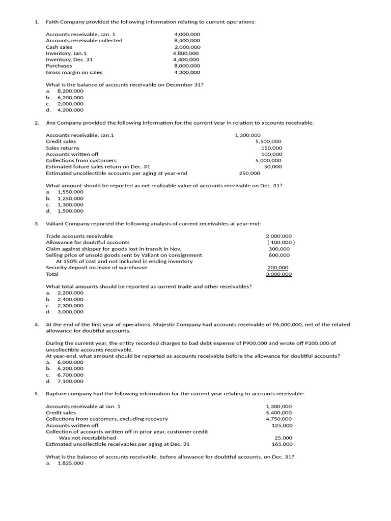 Accounting Reviewer Part 1 | PDF