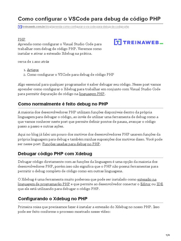 Como configurar o Xdebug para depuração de código PHP no Visual Studio ...