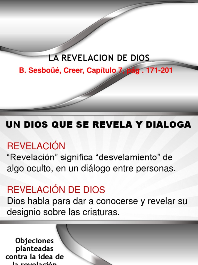 Un Dios Que Se Revela y Dialoga | PDF | Biblia | Jesús