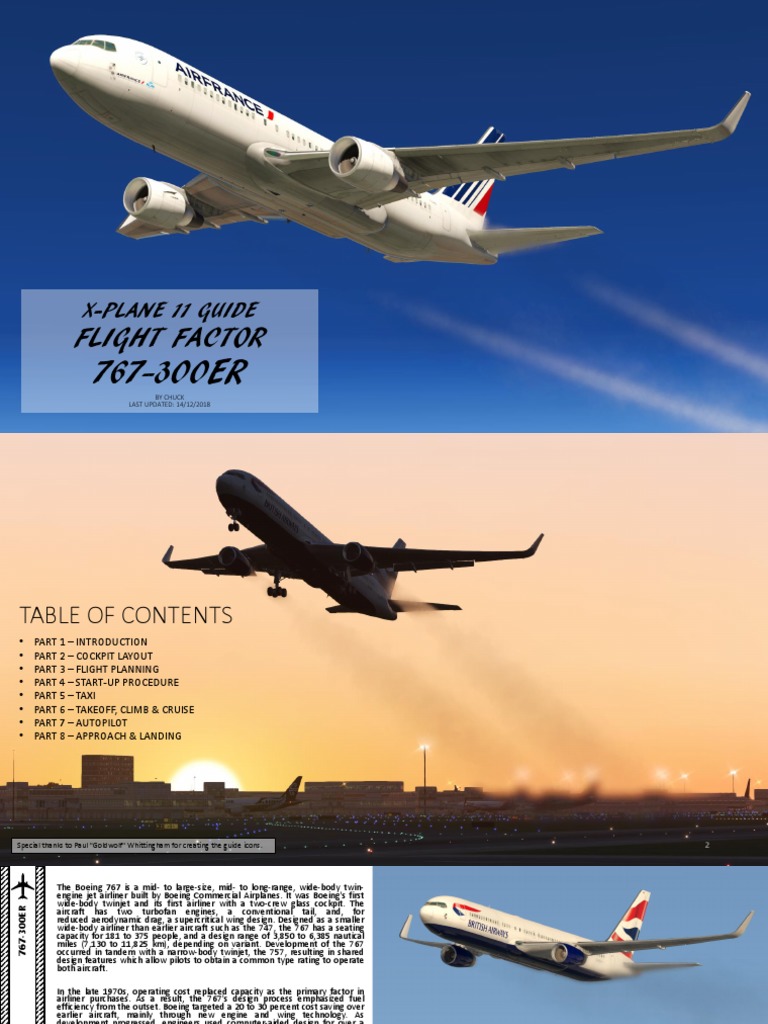 Xp11 FF 767-300er Guide | PDF | Aeronautics | Aviation